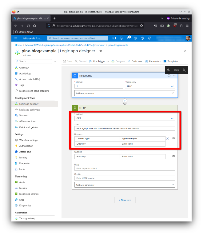Graph API with Logic App · sekureco42