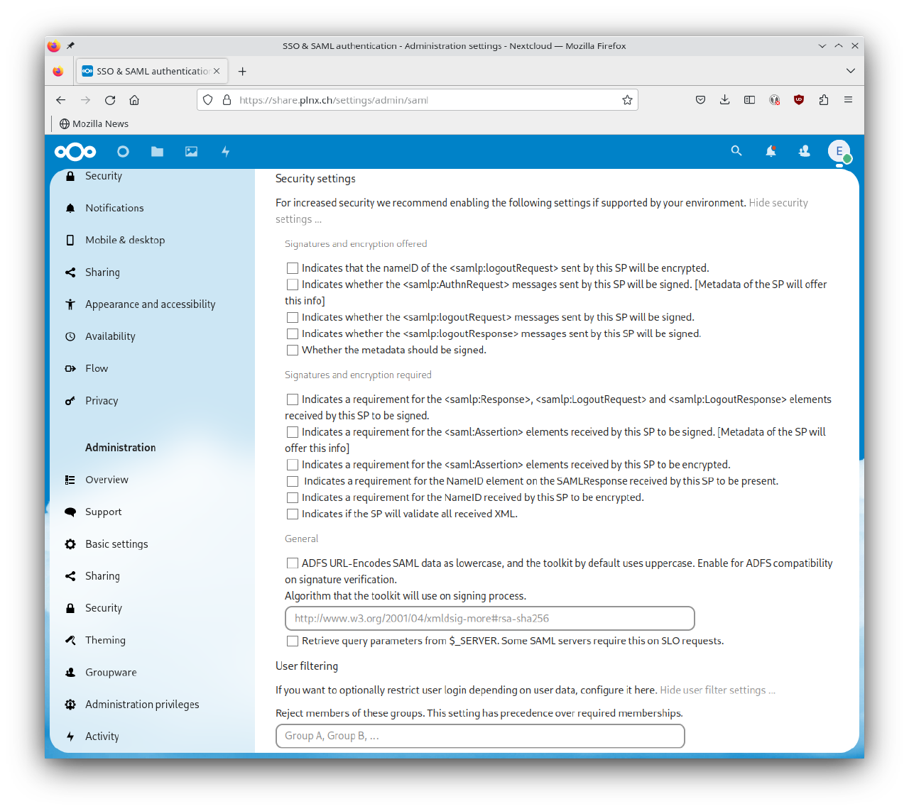 Nextcloud SSO with Azure Active Directory (AAD) · sekureco42